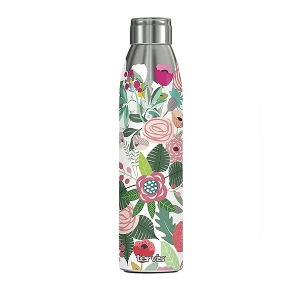 tervis | Dining | Tervis Green And Pink Floral 25oz Slim Carafe ...